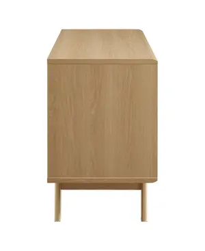 MODWAY Render Vinyl Record Display Stand - Oak
