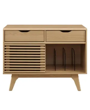 MODWAY Render Vinyl Record Display Stand - Oak