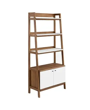 MODWAY Bixby 33 Bookshelf - Walnut White
