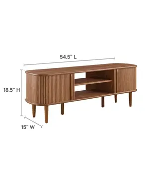 MODWAY Contour 55 Tv Stand - Walnut