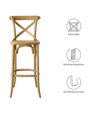 MODWAY Gear Bar Stool - Natural