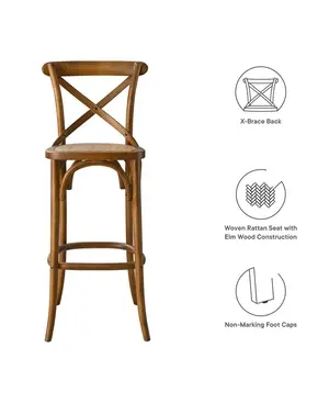 MODWAY Gear Bar Stool - Walnut