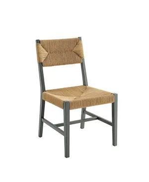 MODWAY Bodie Wood Dining Chair - Light Gray And Natural
