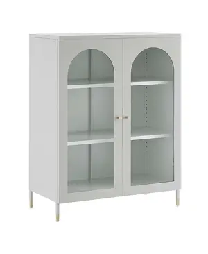 MODWAY Archway Accent Cabinet - Light Gray