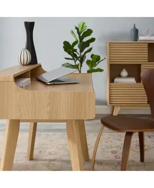 MODWAY Render Writing Desk - Oak