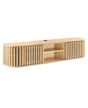 MODWAY Fortitude 63 Wall-mounted Tv Stand - Oak
