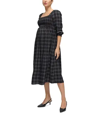 INGRID & ISABEL Checkered Maternity Dress