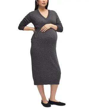 INGRID & ISABEL V-neck Sweater Maternity Dress