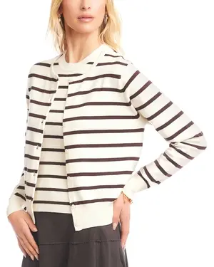 Karen Kane Striped Cardigan