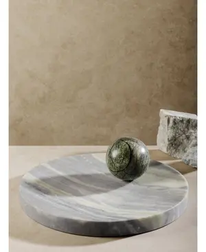 GAURI KOHLI Ikoy Green Onyx Tray Large