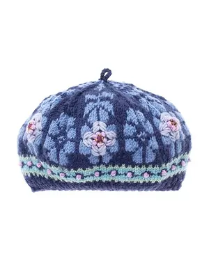 FRENCH KNOT Emily Wool Beret - Navy