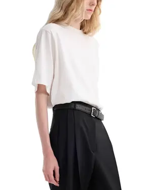 RÓHE Mid Rise Pleated Front Wool Mohair Pants