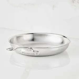 HESTAN Probond Luxe 11 Professional Clad Stainless Steel Skillet - Silver