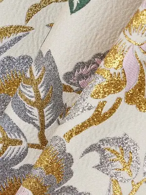 Carolina Herrera Floral Brocade Midi Pencil Skirt