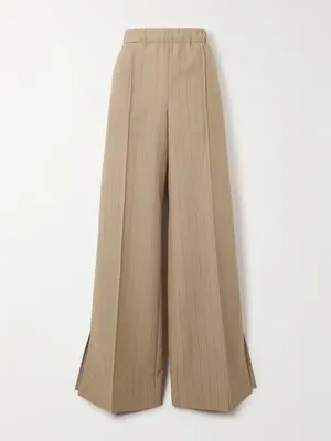 JIL SANDER Pinstriped Wide Leg Pants