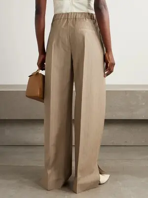 JIL SANDER Pinstriped Wide Leg Pants