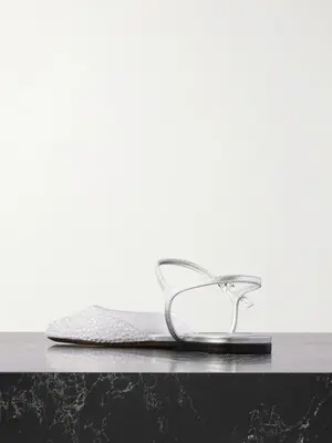 Loewe Crystal-embellished Ballet Flats