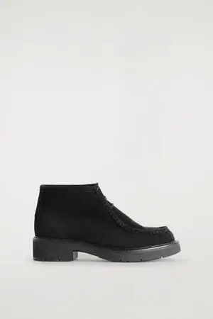 Cos Lace-up Suede Ankle Boots