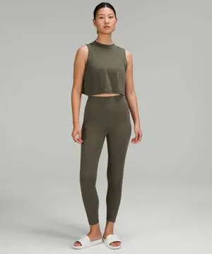 Lululemon Flow Y 2-in-1 Cropped Tank Top