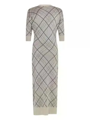 Rabanne Checked Cardigan Dress