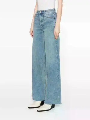 Rag & Bone Wide-leg Denim Jeans - Blue