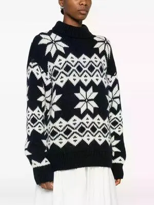 THE NEW SOCIETY Snowflake-embroidered Sweatshirt