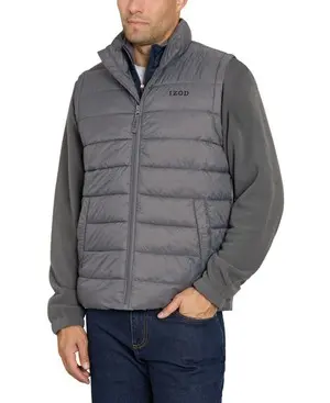 IZOD Classic Puffer Vest - Charcoal