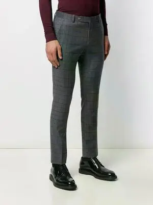 ENTRE AMIS Slim-fit Checked Trousers