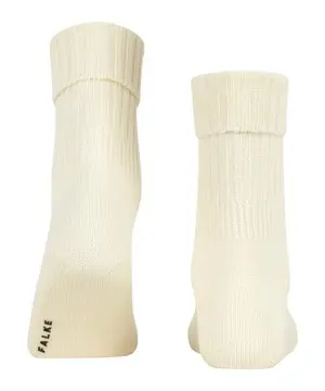 Falke Striggings Rib Wool Boot Socks - Woolwhite