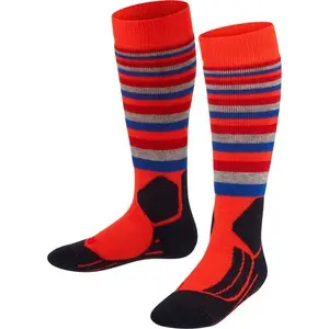 Falke SK2 Intermediate Stripes Ski Socks Samba Orange