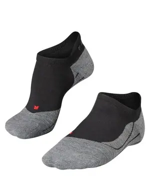 Falke Ru4 Endurance No Show Running Socks - Black-mix