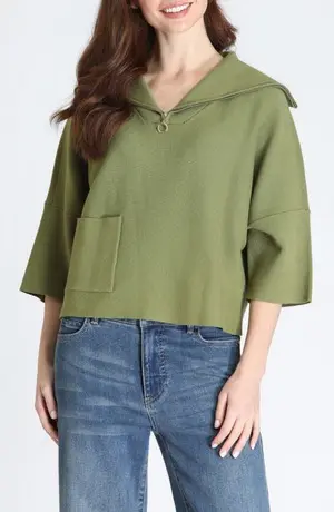 APNY Half-zip Pullover - Olive