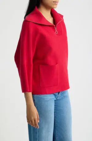 APNY Half-zip Pullover - Red