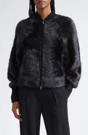 Emporio Armani Faux Fur Jackets For Women