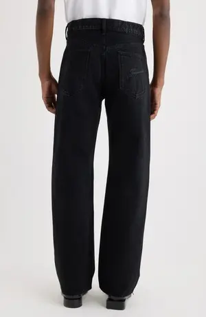 Jacquemus Le De-nîmes Droit Straight Leg Jeans - Black
