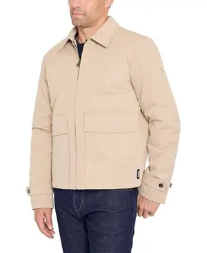 IZOD Zip Front Work Jacket - Sand