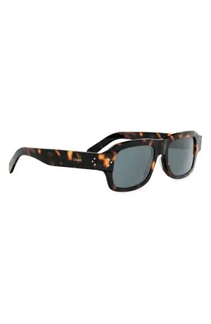 Celine 3 Dots 53mm Rectangular Sunglasses - Dhav/blu