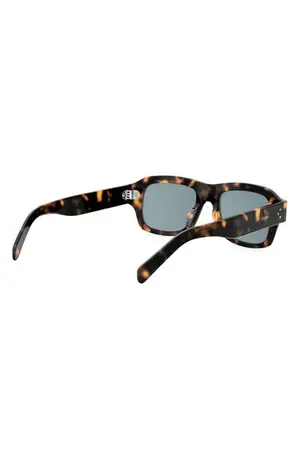 Celine 3 Dots 53mm Rectangular Sunglasses - Dhav/blu