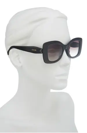 Celine 3 Dots Butterfly Sunglasses - Shiny Black/gradient Roviex