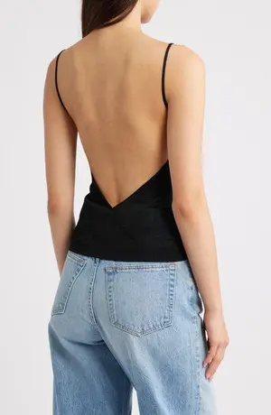 EMILY DAWN LONG Kipling Backless Viscose Tank