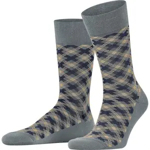 Falke Smart Check Dress Socks - Dust