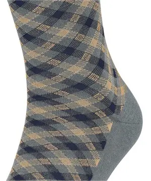Falke Smart Check Dress Socks - Dust