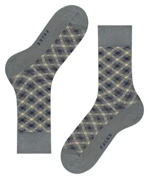 Falke Smart Check Dress Socks - Dust