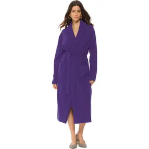 MONTICELLI CASHMERE Pure Cashmere Knit Robe - Iris Purple