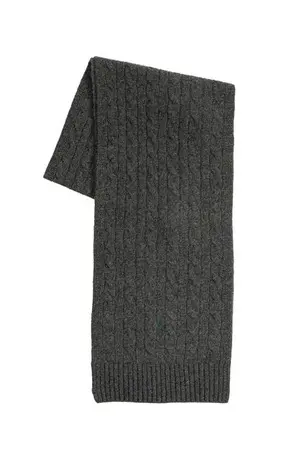 Polo Ralph Lauren Classic Cable Scarf - Barclay Grey Heather