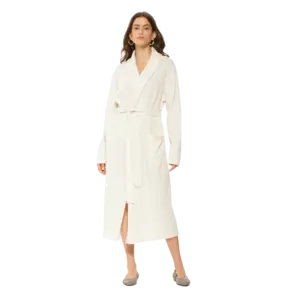 MONTICELLI CASHMERE Pure Cashmere Knit Robe - Milk White