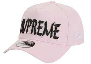 Supreme Sharp Spellout Adjustable Cap - Pink