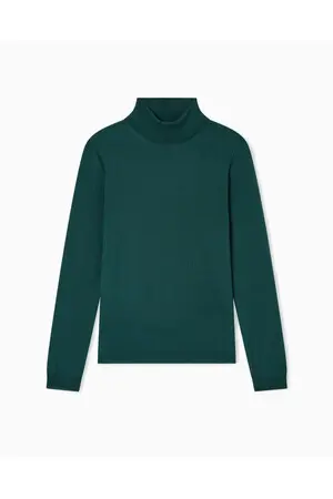 Giorgio Armani Cashmere Mock-neck Jumper - Green