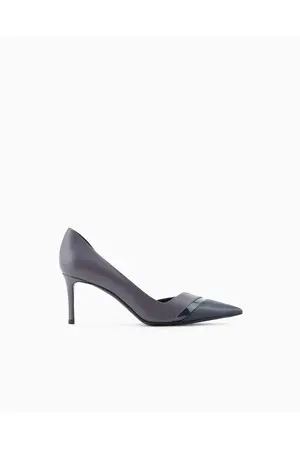 Giorgio Armani Leather Court Shoes - Natural