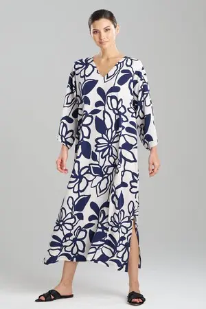 Natori Miyu Floral Caftan